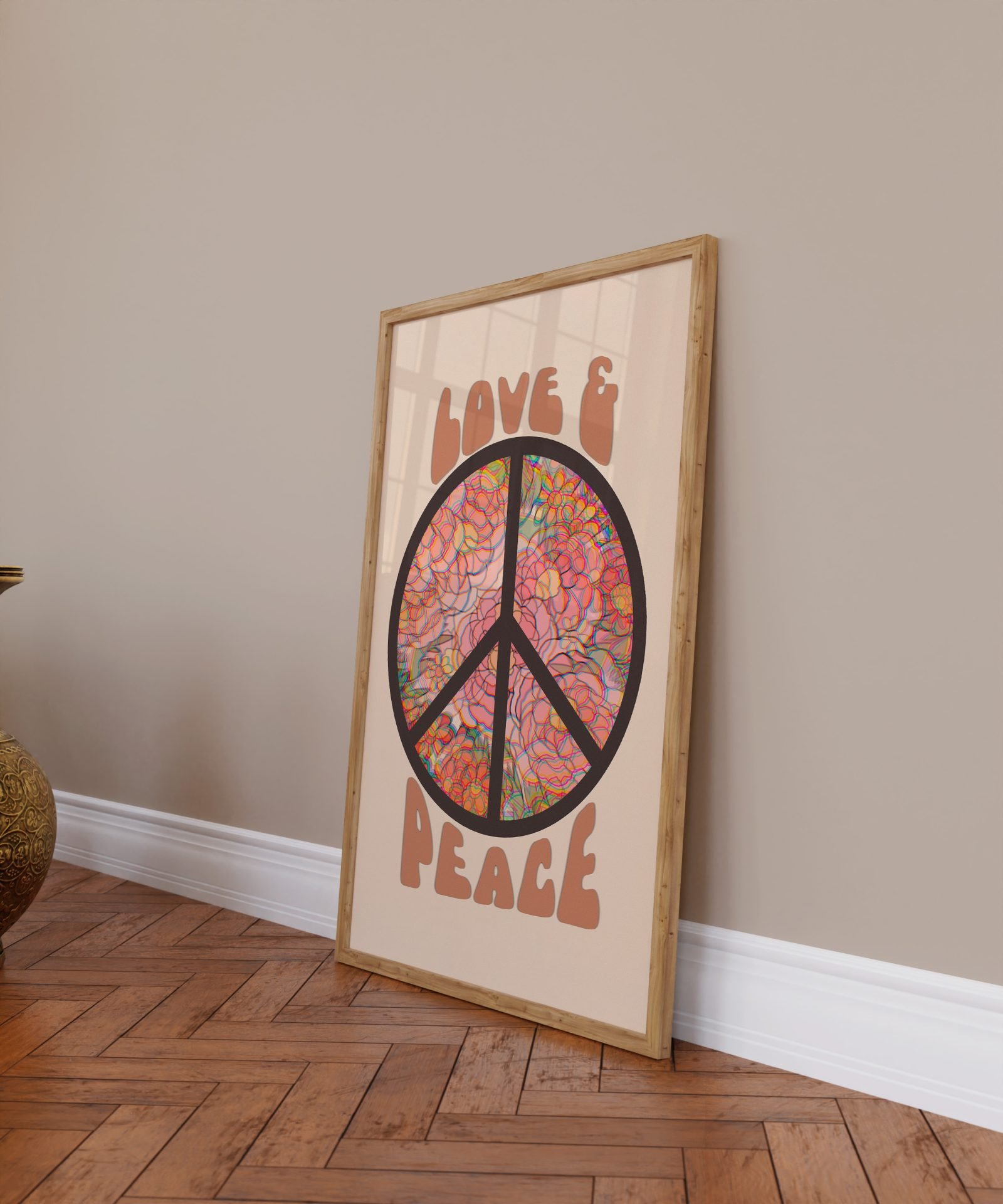 Love and Peace Sign - Curated Ink Co